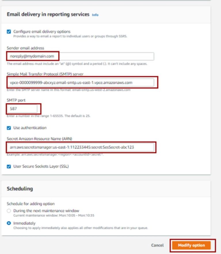 AWS RDS SSRS Email Subscription Set up – Love The SQL