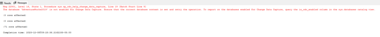 Change Data Capture (CDC) Setup, Update, Reenable – Love The SQL