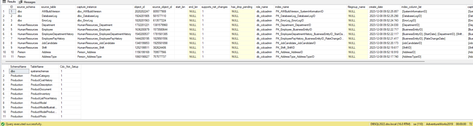 Change Data Capture (CDC) Setup, Update, Reenable – Love The SQL