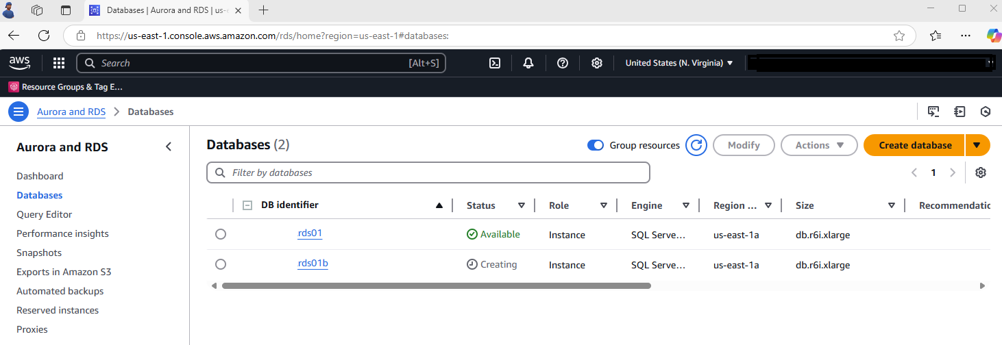 Restore Snapshot on AWS RDS MSSQL – Love The SQL
